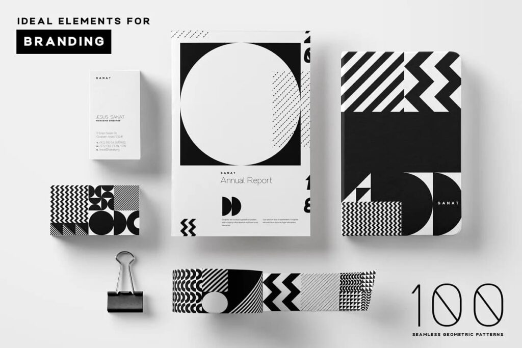 Seamless Geometric Patterns Bundle – MasterBundles