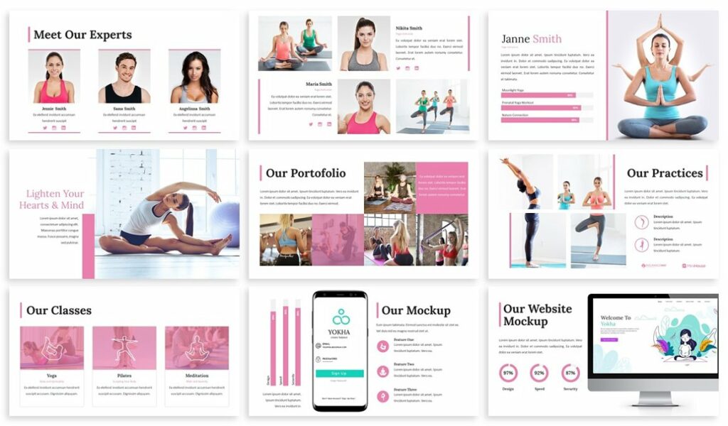 Yokha - Yoga Google Slides Template – MasterBundles