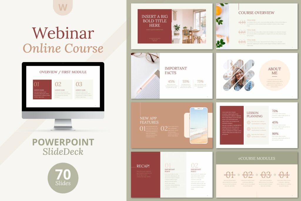 SlideDeck Webinar Course-Powerpoint – MasterBundles
