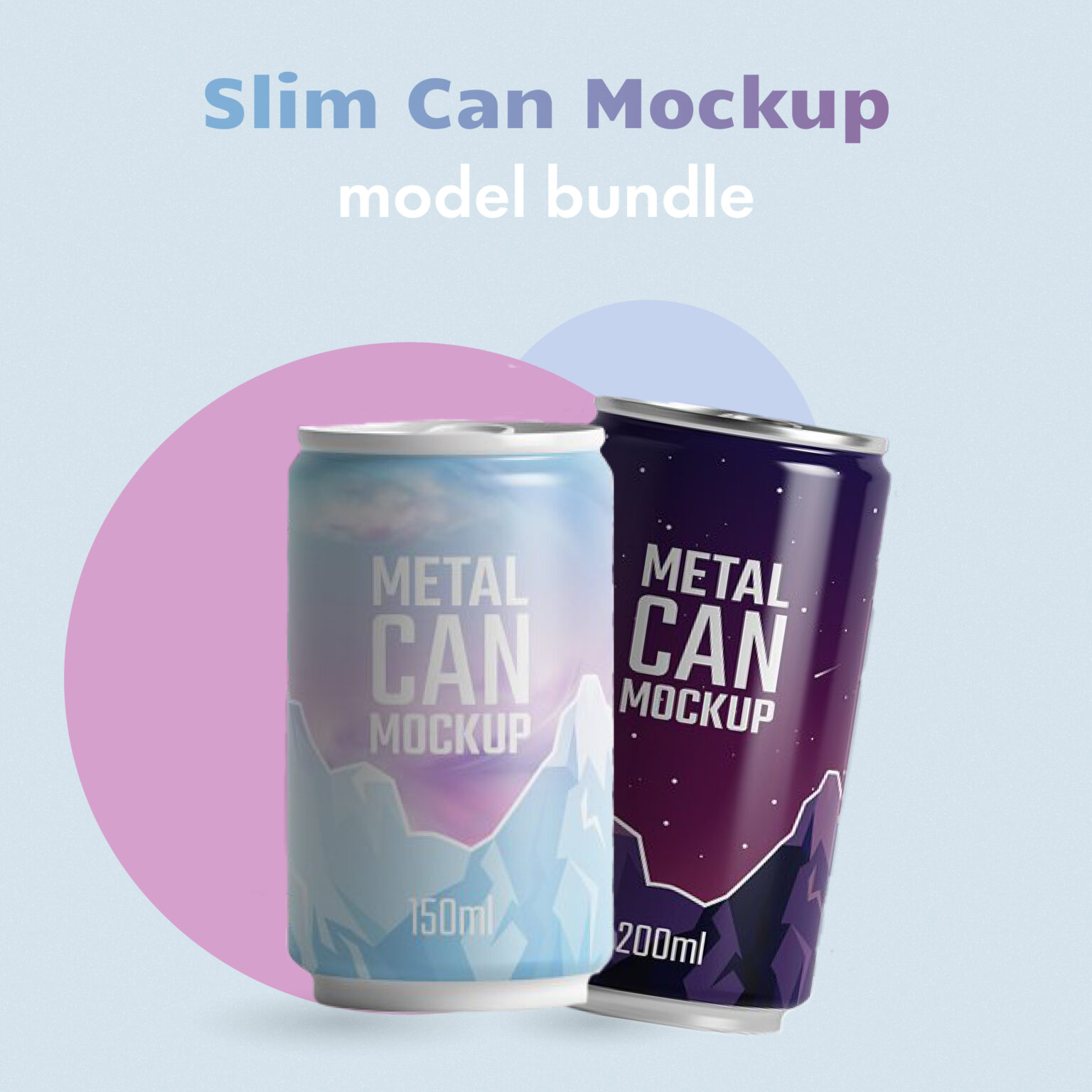 Slim Can Mockup – MasterBundles