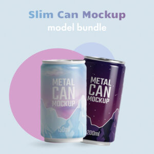 Slim Can Mockup – MasterBundles