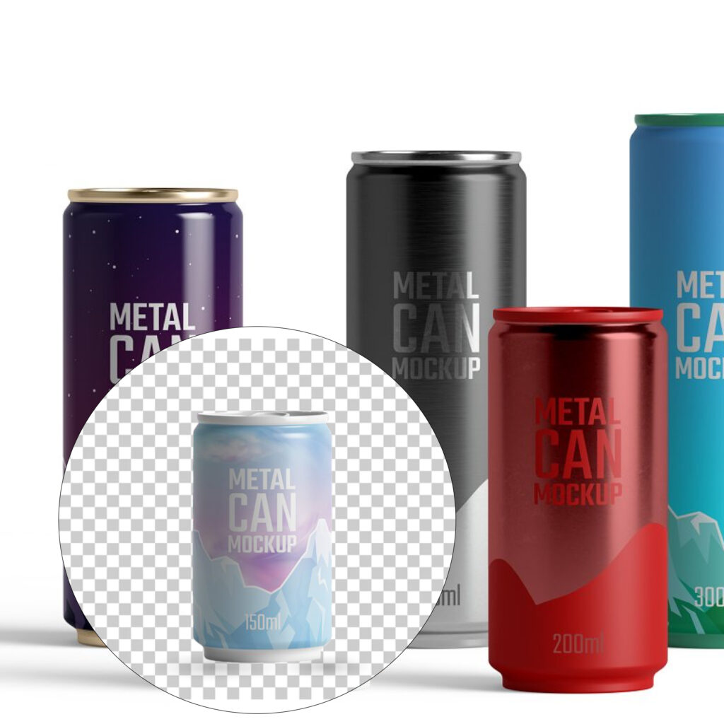 Slim Can Mockup – MasterBundles