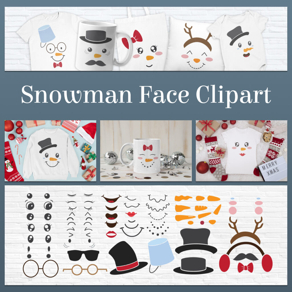 Snowman Face SVG Collection – MasterBundles