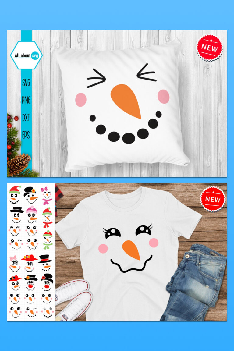 Snowman Faces Bundle Svg – MasterBundles
