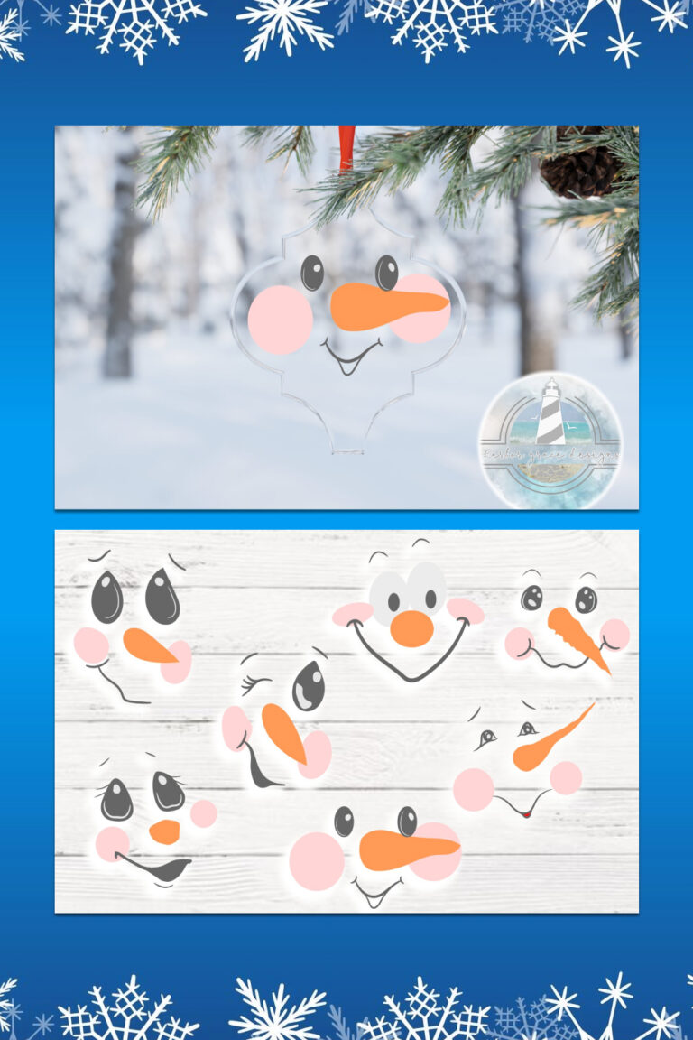 Snowman Faces SVG And Clipart Bundle - Vol 1 – MasterBundles