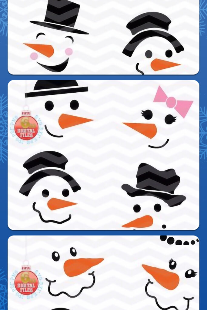 Snowman Faces SVG - Snowman Svg - Christmas Bundle SVG – MasterBundles