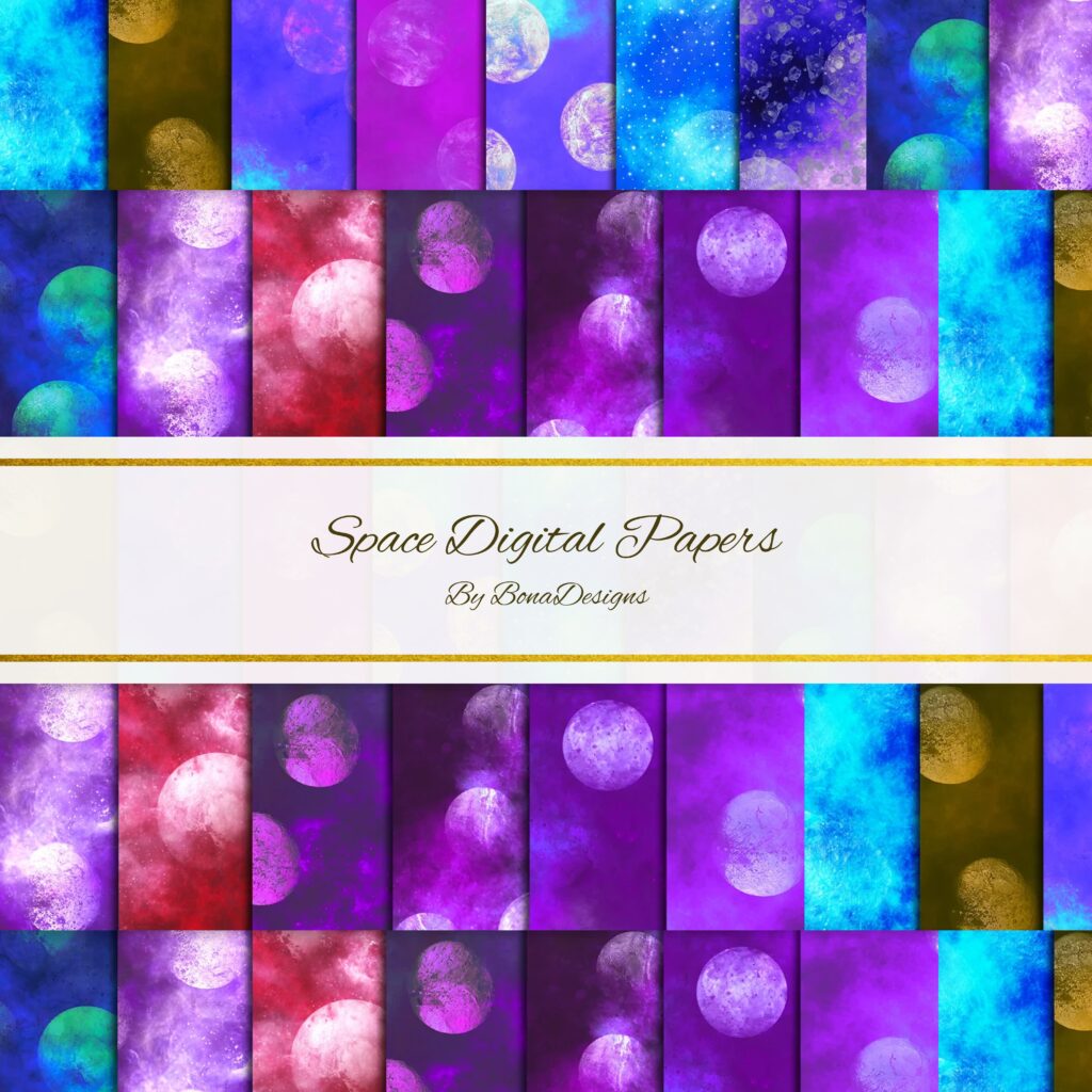 Space Digital Papers – MasterBundles