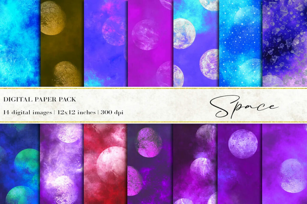 Space Digital Papers – MasterBundles