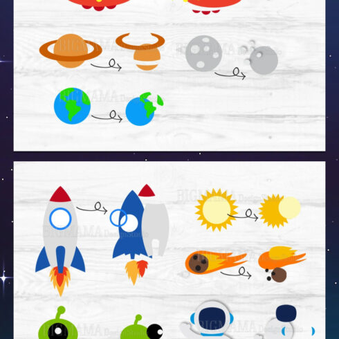 Space SVG, Space Rocket, Spaceship, Astronaut | Master Bundles