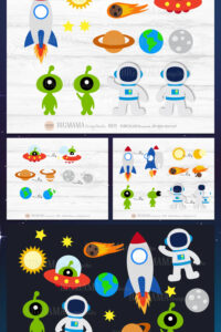 Space SVG, Space Rocket, Spaceship, Astronaut – MasterBundles
