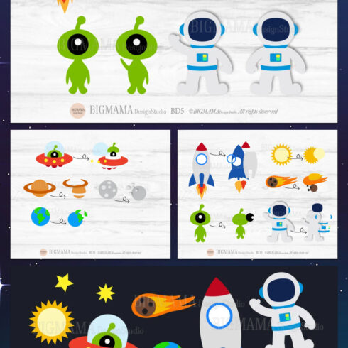 Space SVG, Space Rocket, Spaceship, Astronaut | Master Bundles
