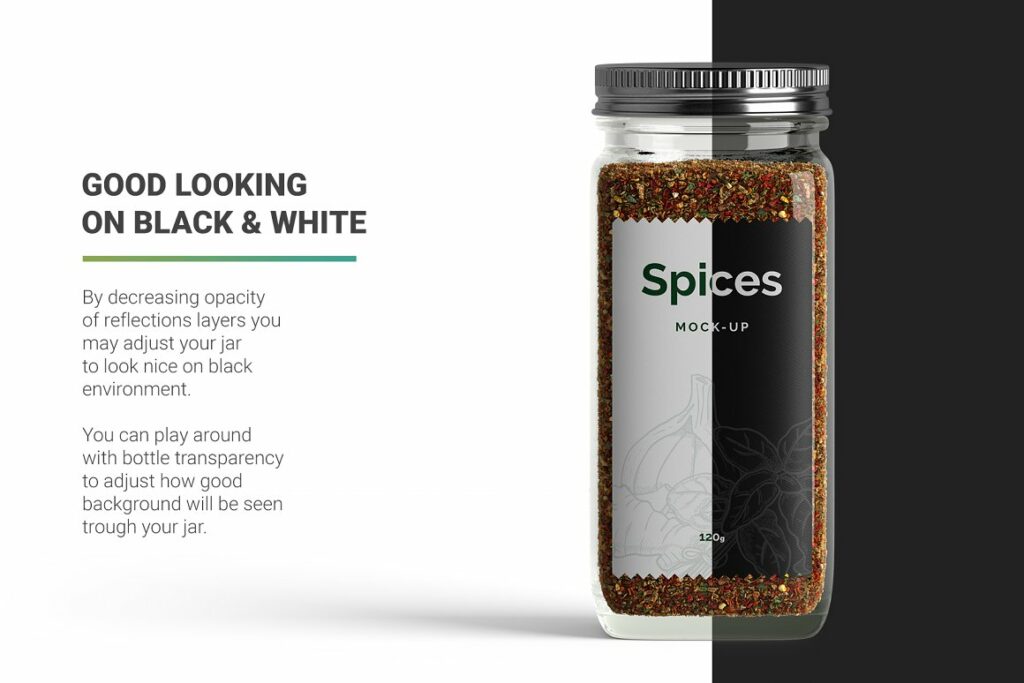 Spices Jar Mockup PSD – MasterBundles