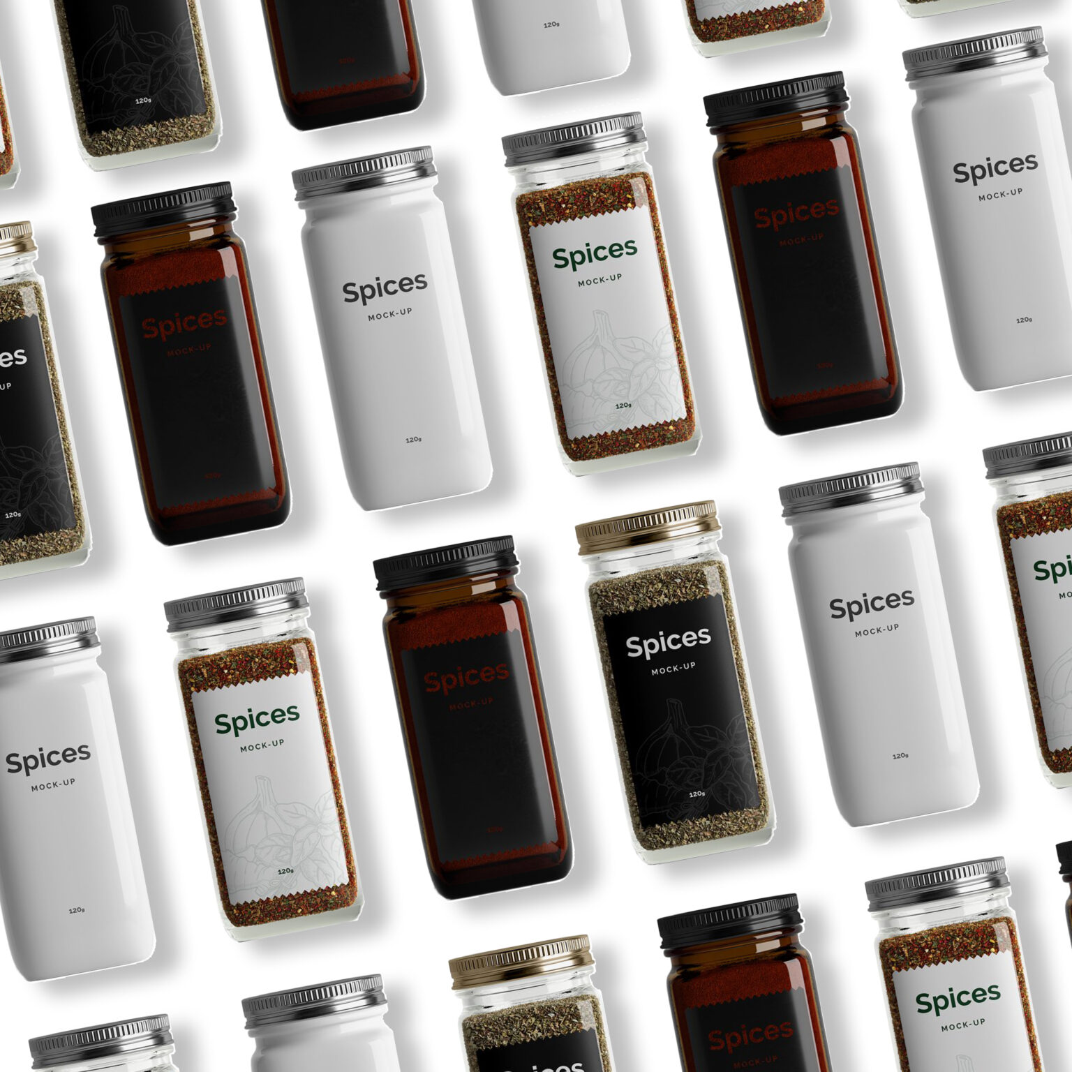 Spices Jar Mockup PSD – MasterBundles