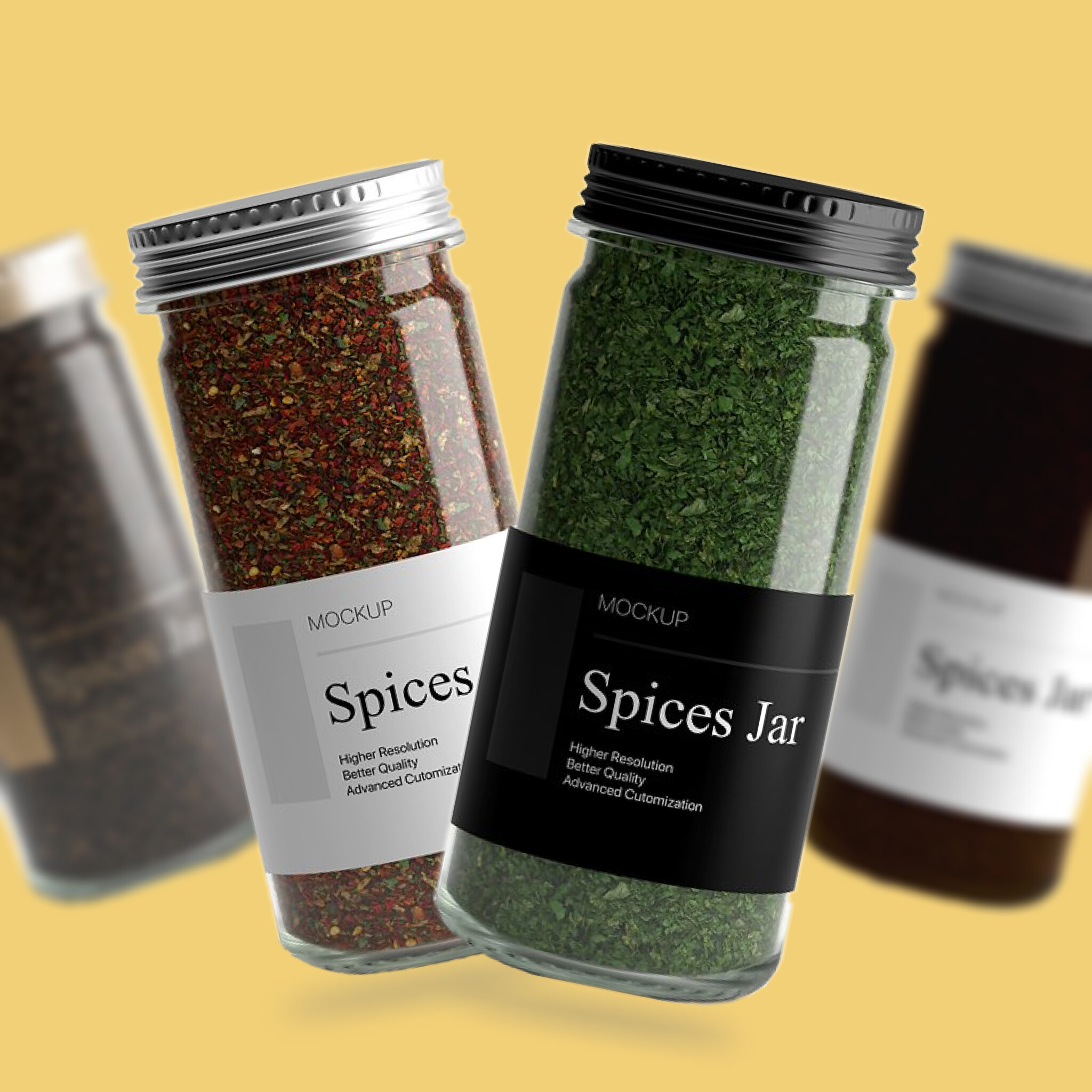 Spices Jar Mockup PSD – MasterBundles