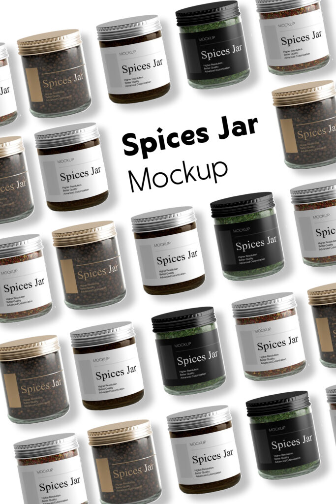 Spices Jar Mockup Smart-Object – MasterBundles