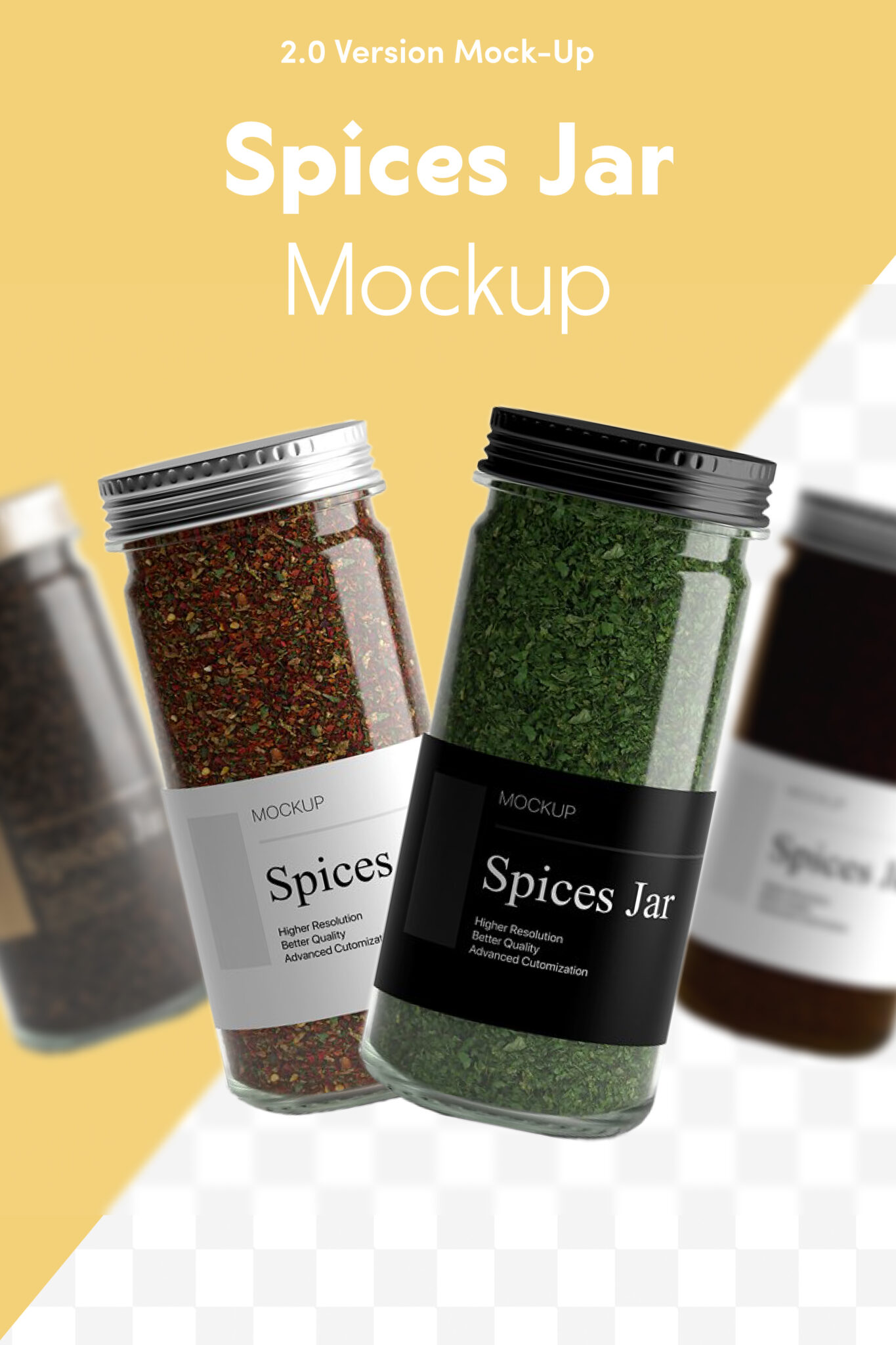 Spices Jar Mockup PSD – MasterBundles