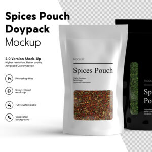 Spices Pouch Doypack Mockup 6000x4500px – MasterBundles