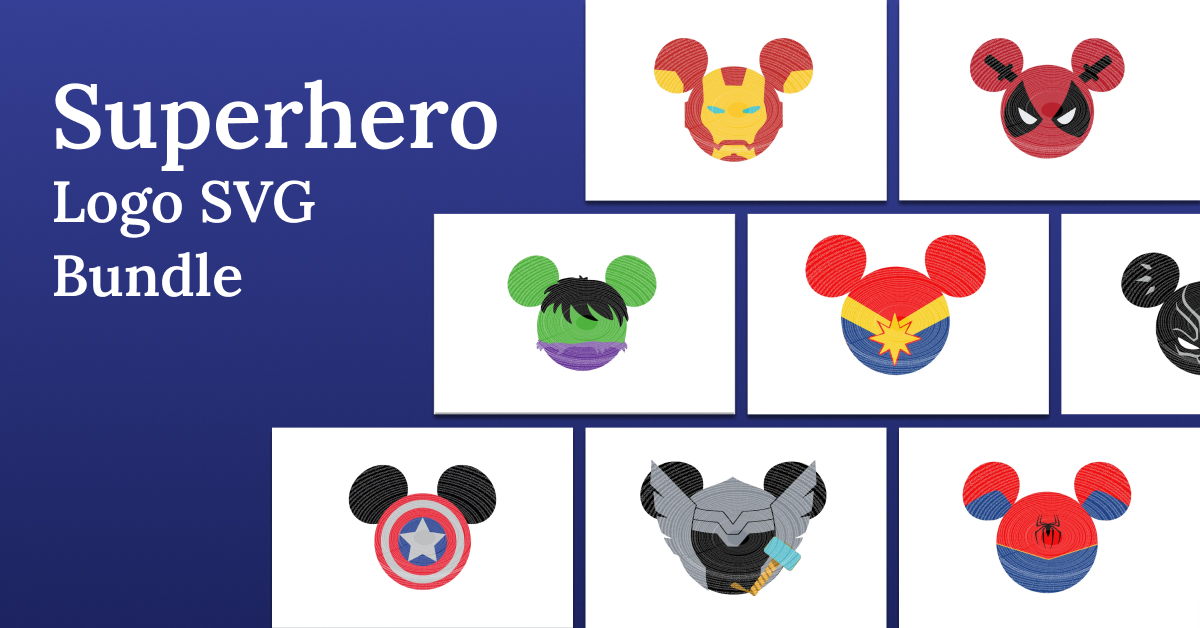 Superhero Logo SVG Bundle – MasterBundles