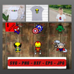 Superhero Vector SVG Bundle, Clipart, EPS, PNG, DXF, PDF, Layered ...