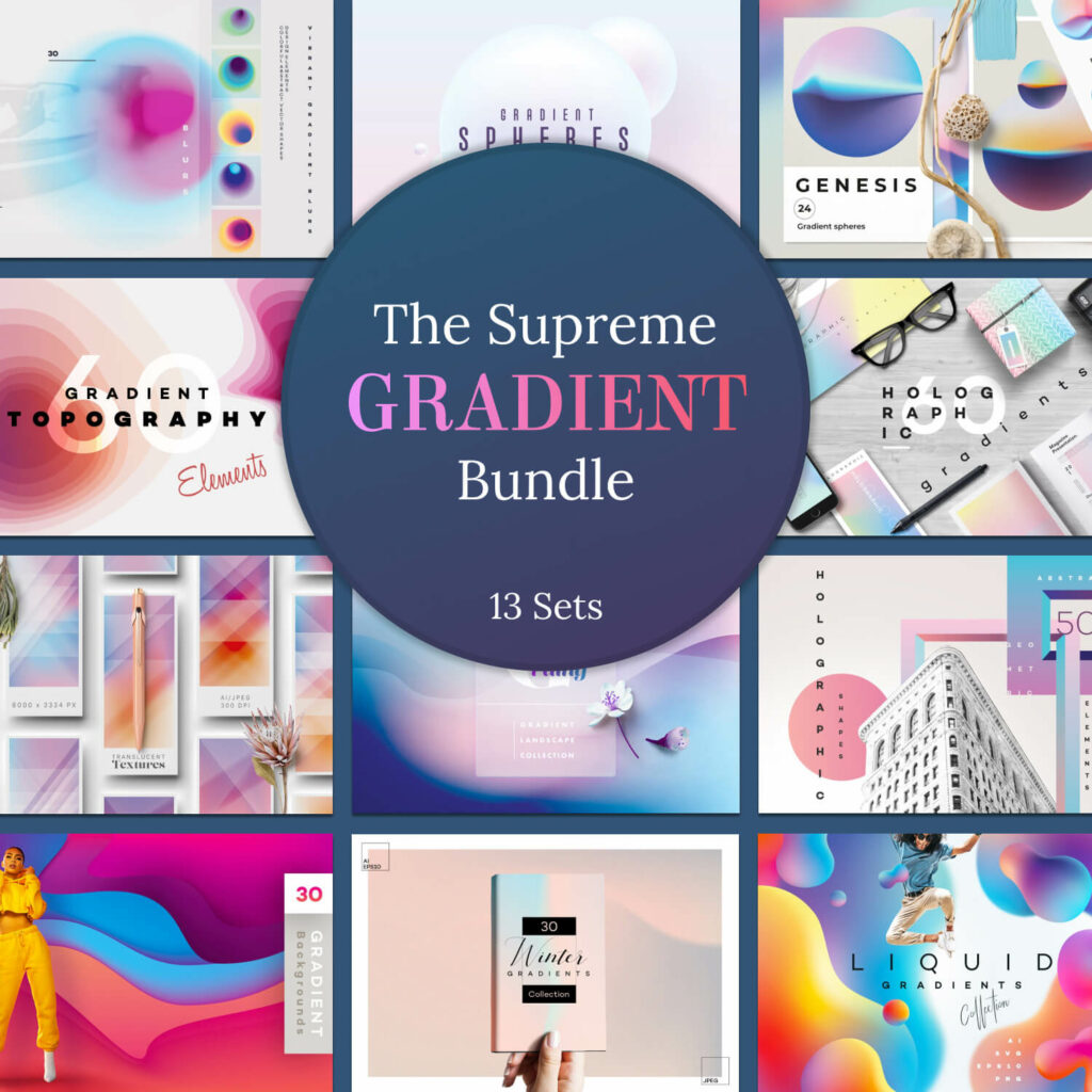 Gradient Energy - 30 Vibrant Shapes – MasterBundles