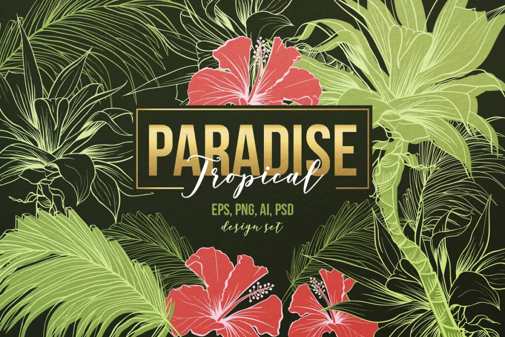 Tropical Paradise - Design Set – MasterBundles