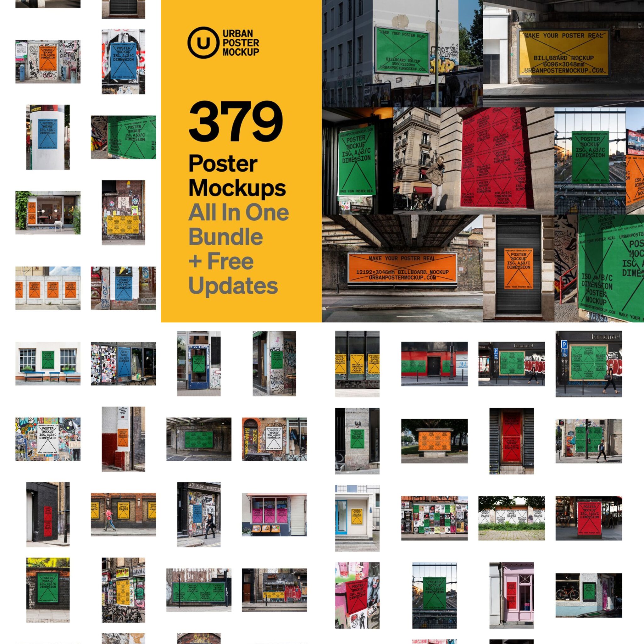 Urban Poster Mockup Bundle – MasterBundles