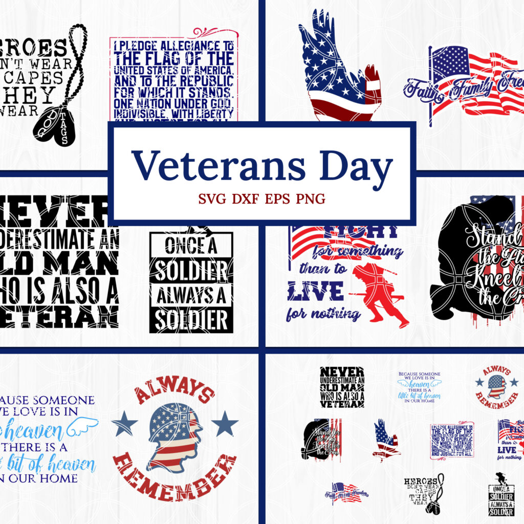 Memorial Day SVG Veterans Day Cut File Labor Day Patriotic – MasterBundles