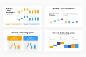 Waterfall Charts Infographics – MasterBundles