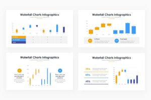 Waterfall Charts Infographics – MasterBundles