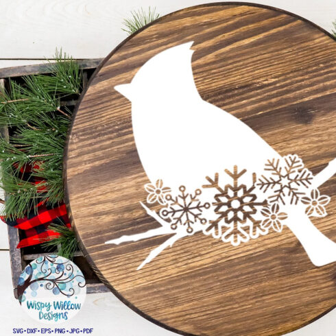 Winter Cardinal Mandala SVG Bird With Snowflakes Cut File – MasterBundles