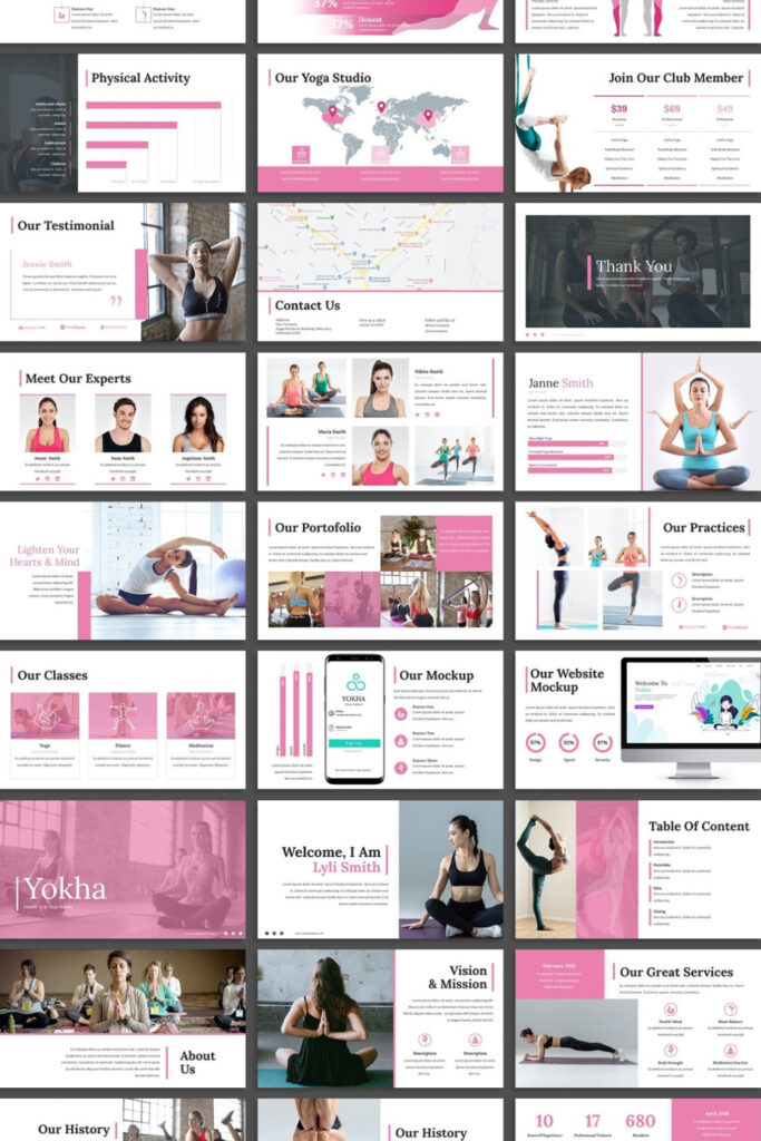 Yokha - Yoga Google Slides Template – MasterBundles