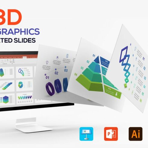 3D Animated Infographics | Master Bundles