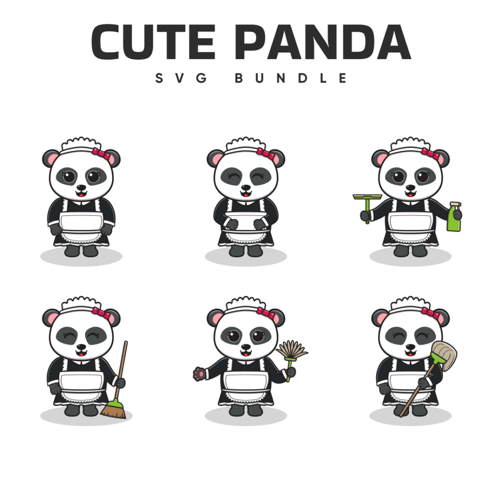 Cute Panda SVG Files – MasterBundles