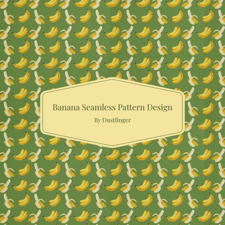 Banana Seamless Patterns | 14 Fruit Digital Papers | Master Bundles