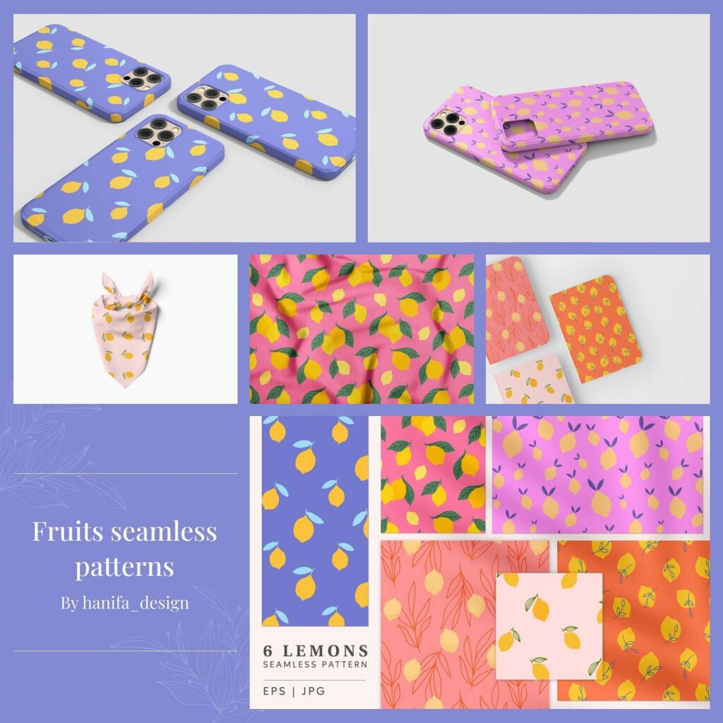 Fruits Seamless Patterns – MasterBundles