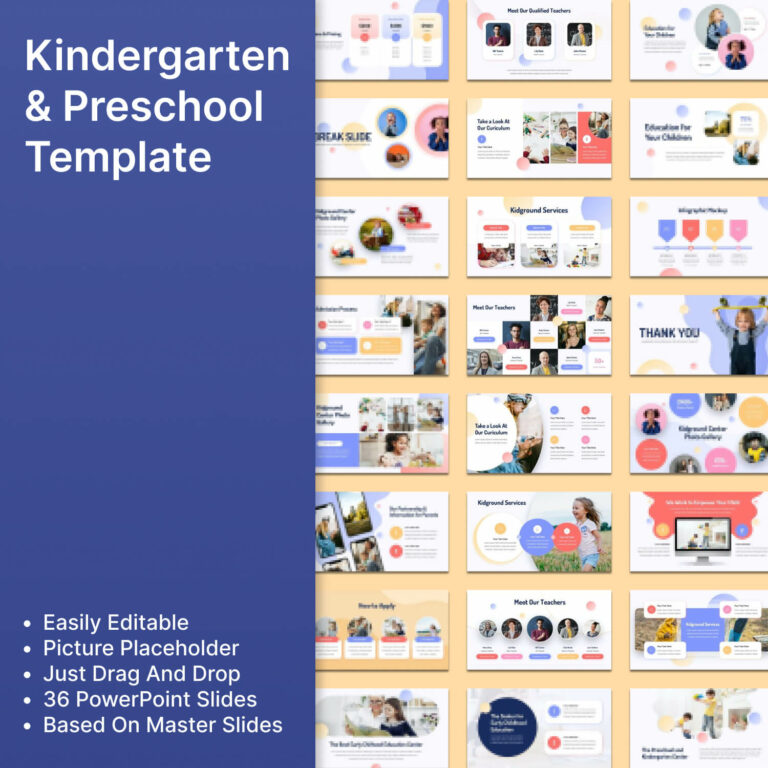 Kindergarten & Preschool Template – MasterBundles