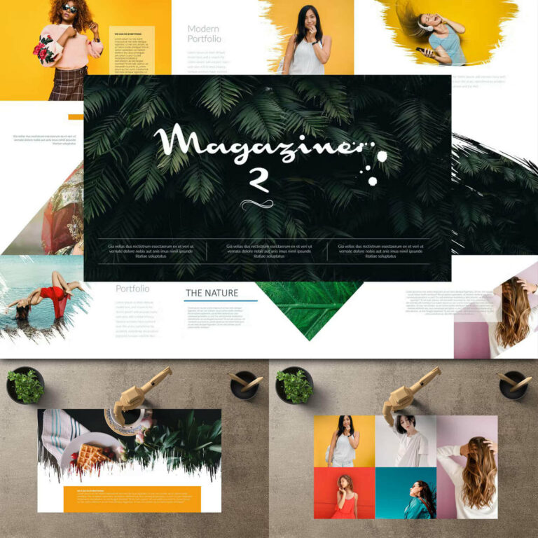 Powerpoint Magazine Template – MasterBundles