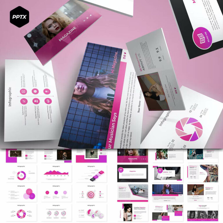 Magazine - Powerpoint Template – MasterBundles
