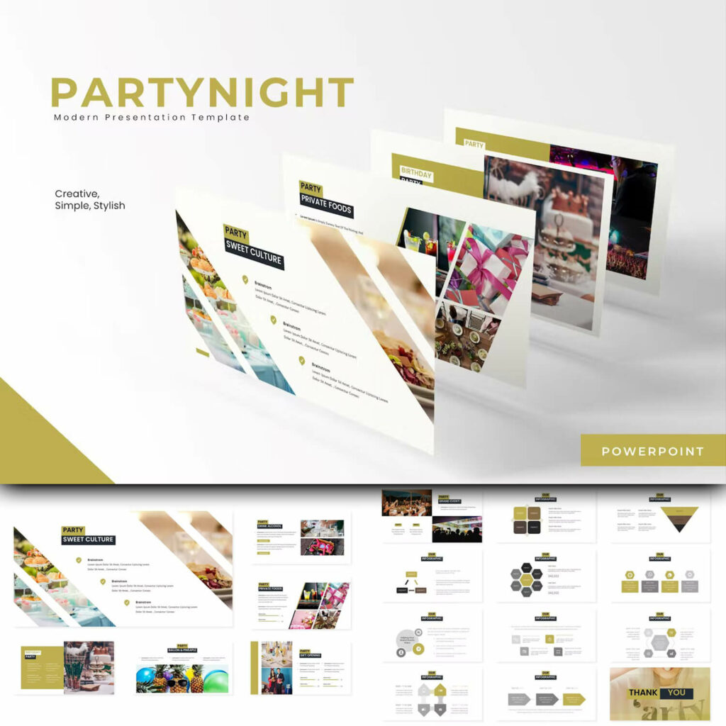 Night Party - Powerpoint Template | Master Bundles