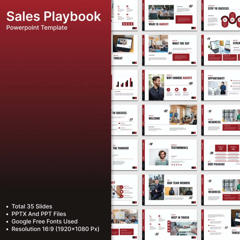 Sales Playbook Powerpoint Template – MasterBundles