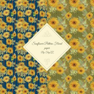 Sunflower Floral Pattern – MasterBundles