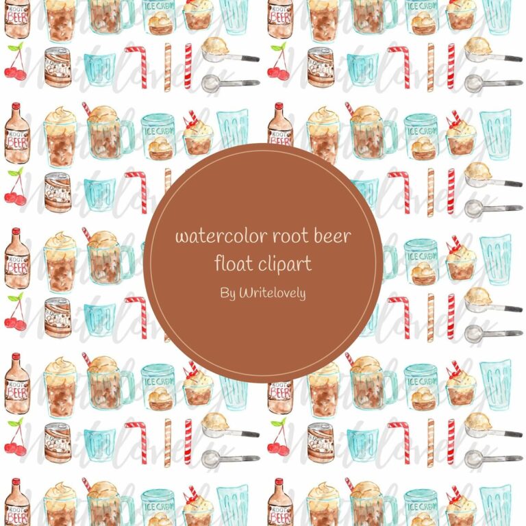 Watercolor Root Beer Float Clipart – MasterBundles