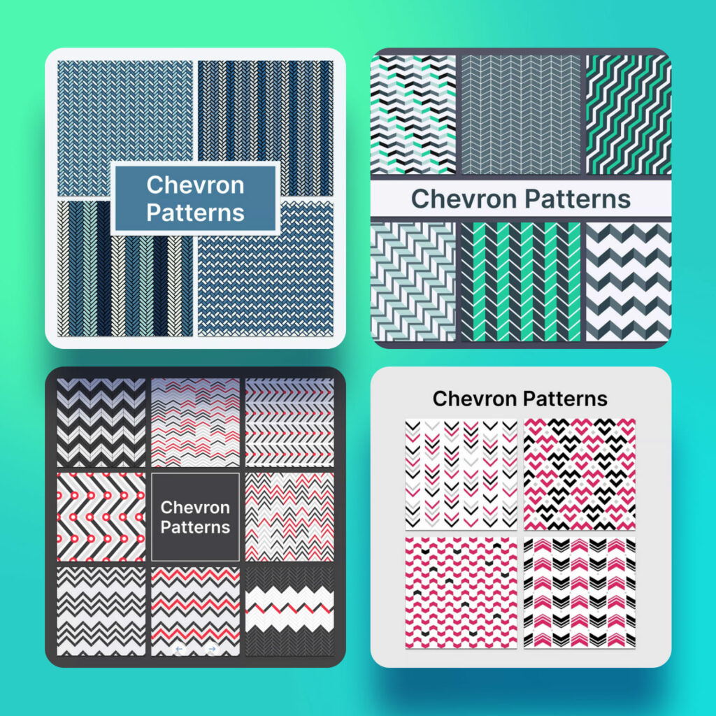 Extensive Chevron Patterns Bundle: 40 Items – MasterBundles