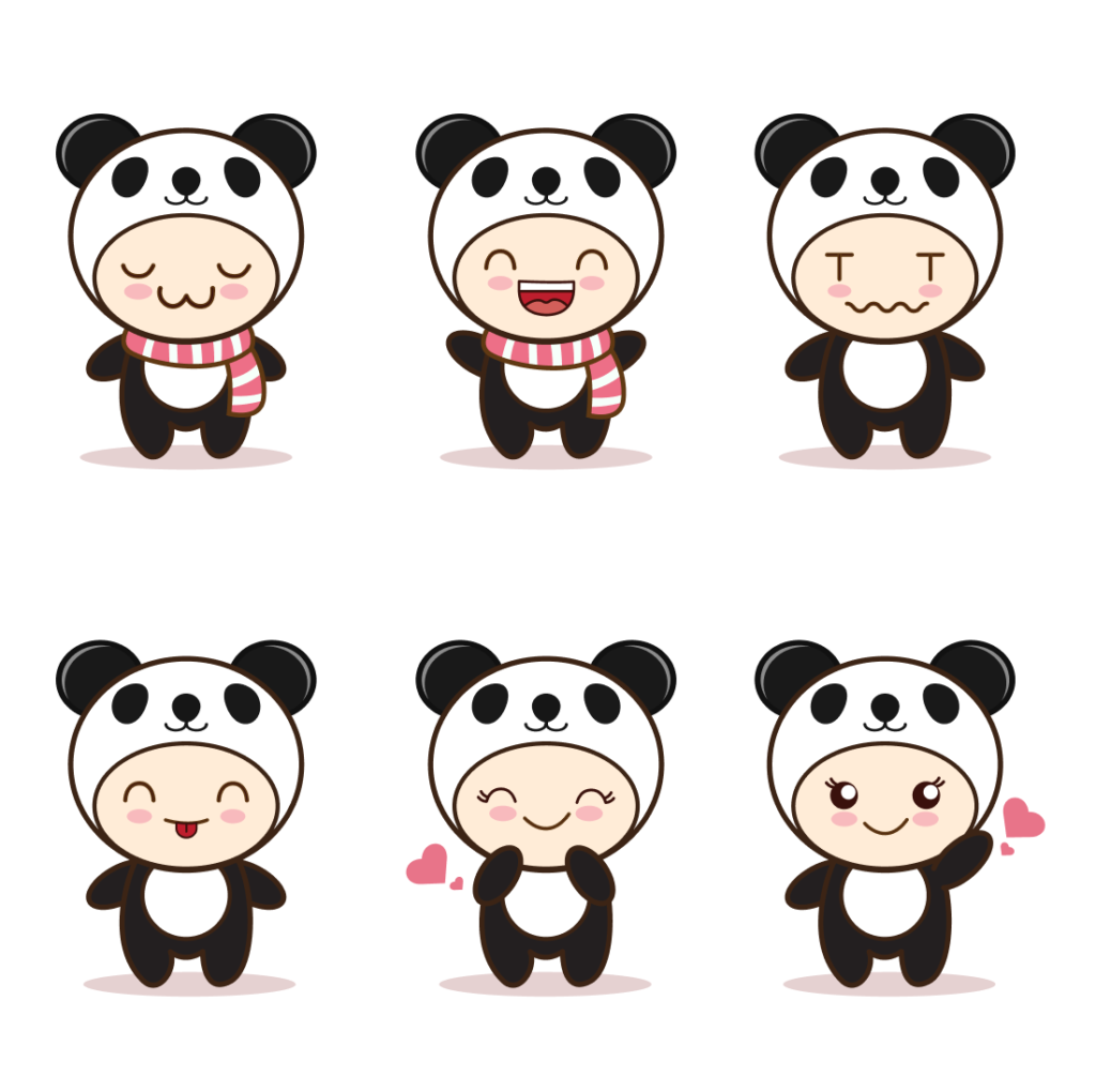 Girl Panda SVG Designs Bundle – MasterBundles