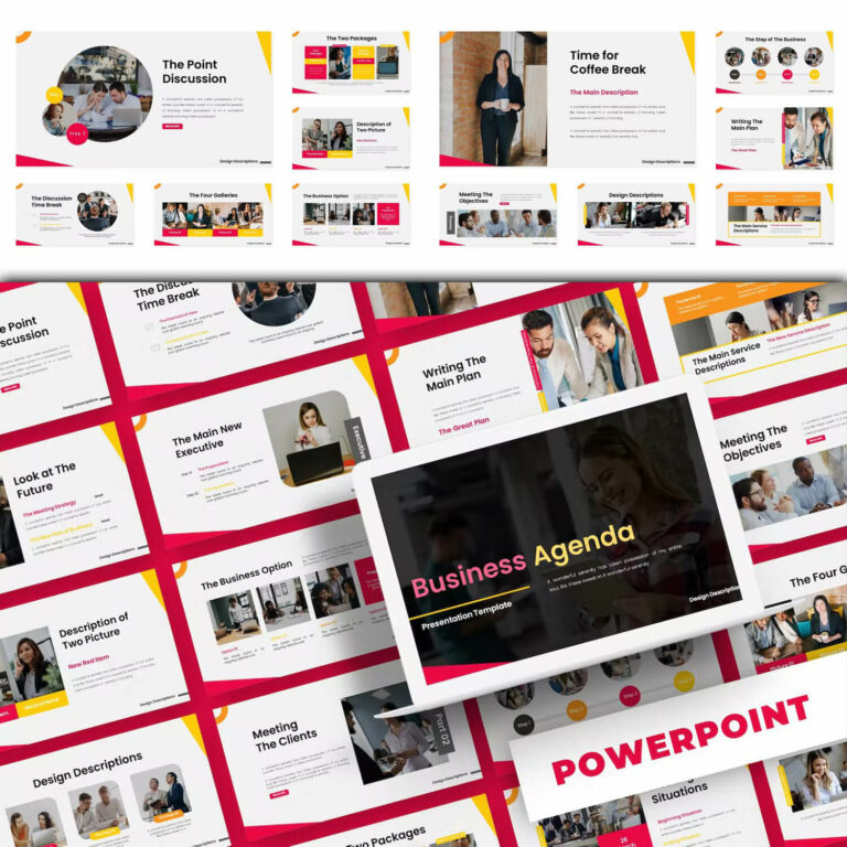 Business Agenda - Powerpoint Template – MasterBundles