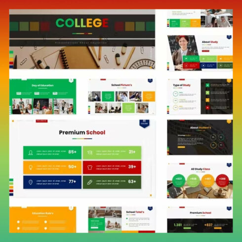 College - Powerpoint Template – MasterBundles