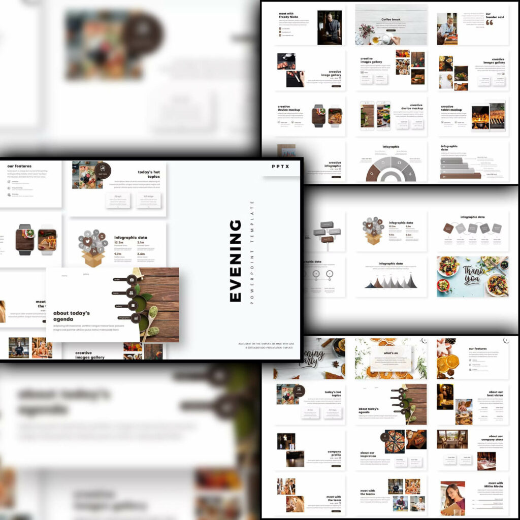 Evening Party - Powerpoint Template – MasterBundles