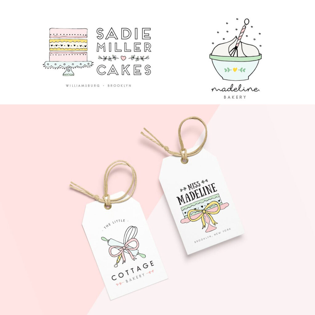 Hand Drawn Baking Logos EPS PSD – MasterBundles
