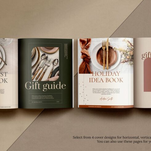 Holiday Gift Guide CANVA, InDesign | Master Bundles