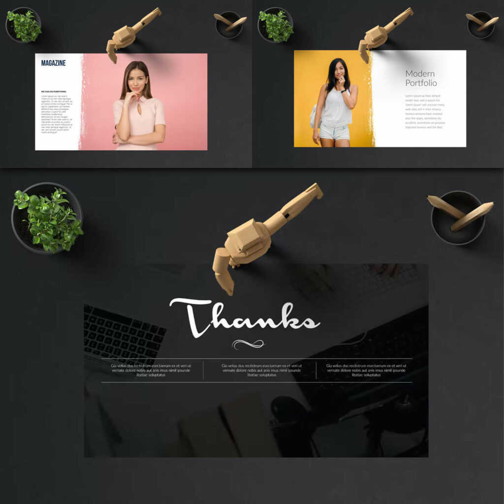 Magazine Style Powerpoint Template – MasterBundles